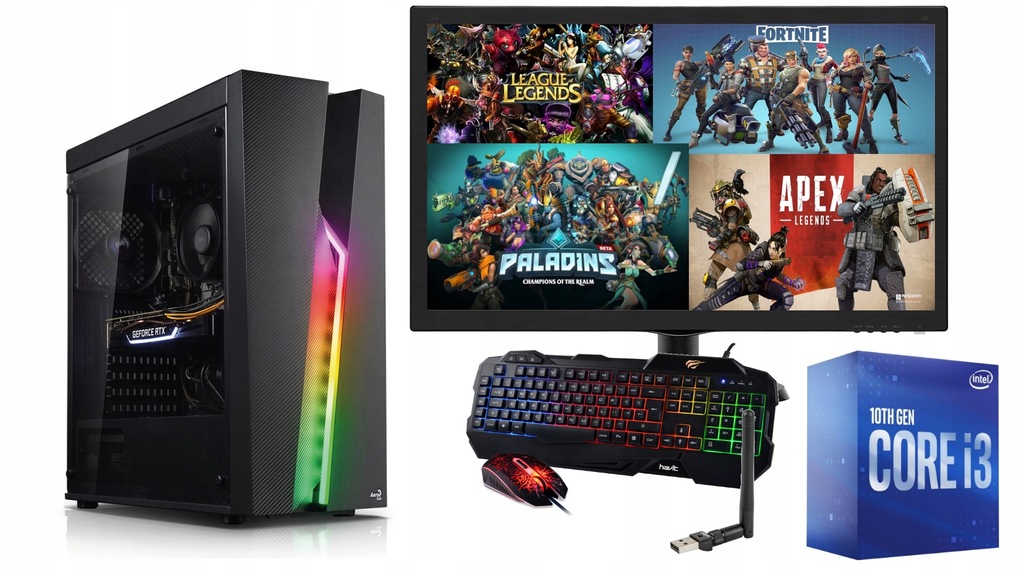 FORTNITE Intel 10gen 16GB 480SSD 1050 Ti Monitor22 - 9561197876 ...