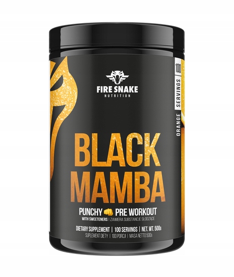 FIRESNAKE BLACK MAMBA PRE-WORKOUT 500G RÓŻNE SMAKI - 12327761700 ...