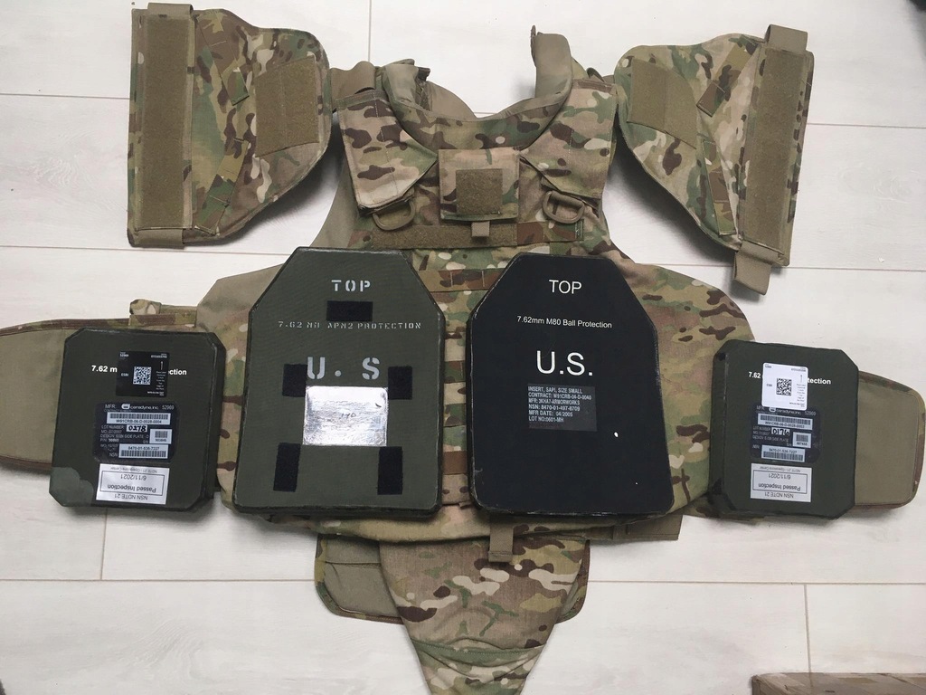 Kamizelka kuloodporna US Army + płyty SAPI ESAPI - 12065172363 ...