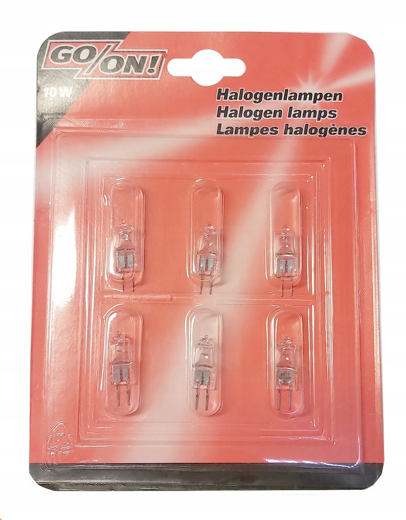 ŻARÓWKA HALOGEN GO ON G4 10W 12V ZESTAW 6 SZTUK - 16798724858 ...