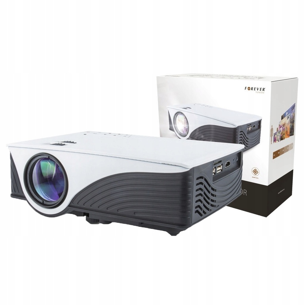 FOREVER PROJEKTOR LCD MLP-110 Full HD 30-120 - 13260198425 - oficjalne archiwum Allegro
