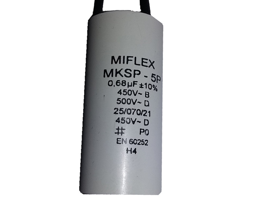KONDENSATOR SILNIKOWY 0,68uF 450V / 500V MIFLEX - 6947681410 ...