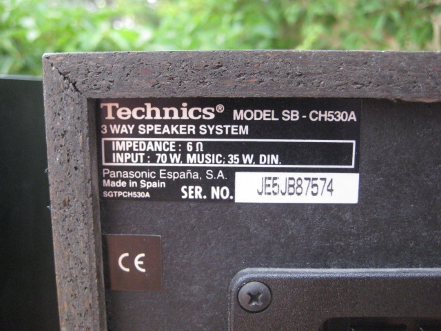 Купить Динамики Technics SB-CH530 70 Вт, 6 Ом: отзывы, фото и характеристики на Aredi.ru ...