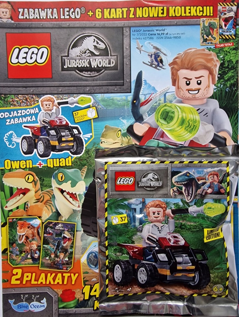 LEGO 122223 JURASSIC WORLD 7/2022 OWEN + QUAD - 12808220861 - oficjalne ...