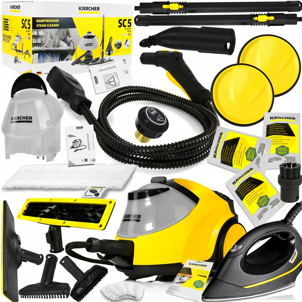 PAROWNICA KARCHER SC5 EASYFIX + ŻELAZKO NAJNOWSZA - 8709738875 ...