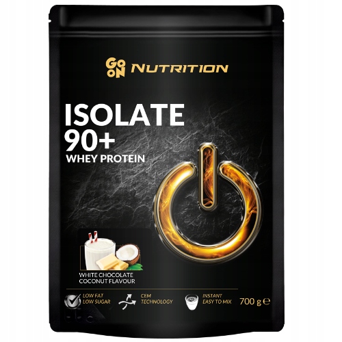 Go On Izolat białka WPI biała czekolada kokos 700g - 11678898211 - oficjalne archiwum Allegro