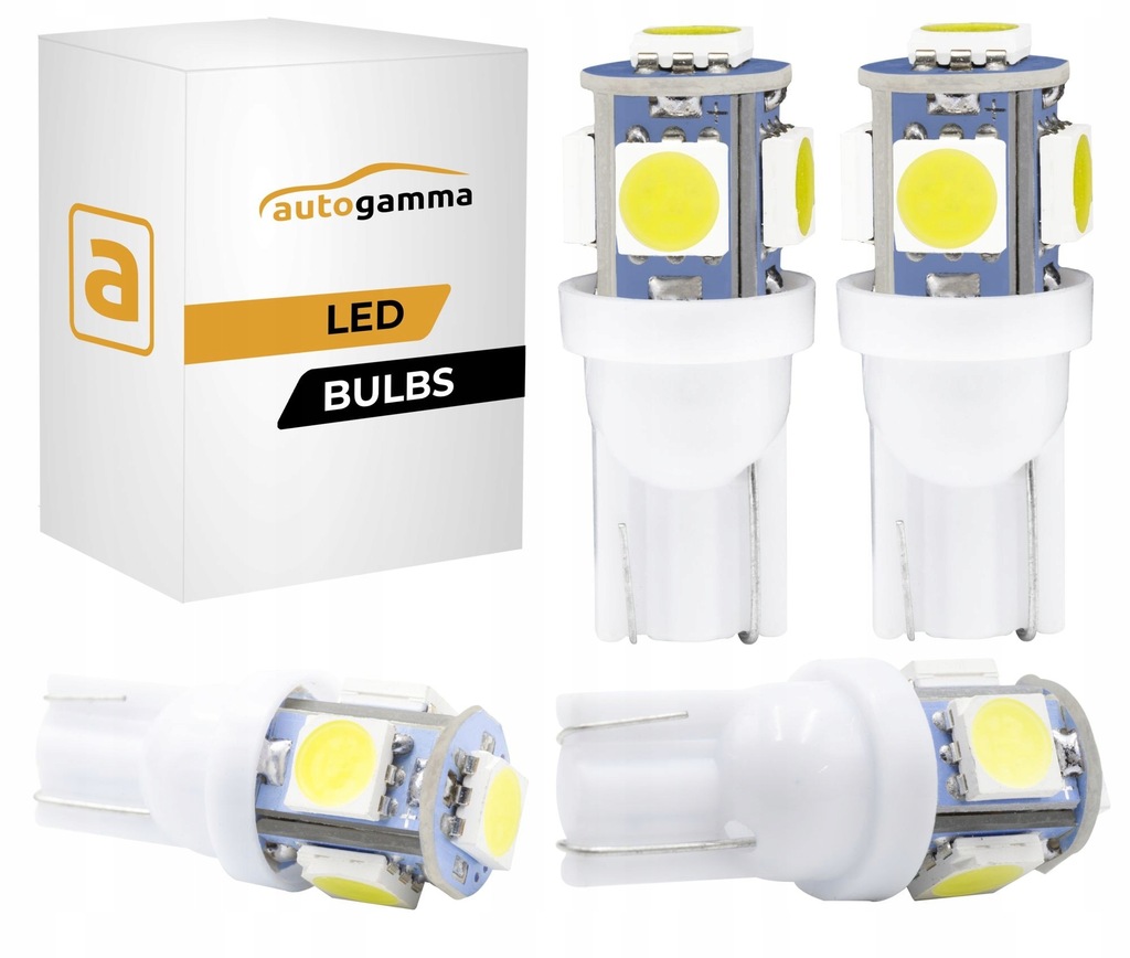 Żarówka postojowa W5W T10 LED COB Biała - 12396890161 - oficjalne ...