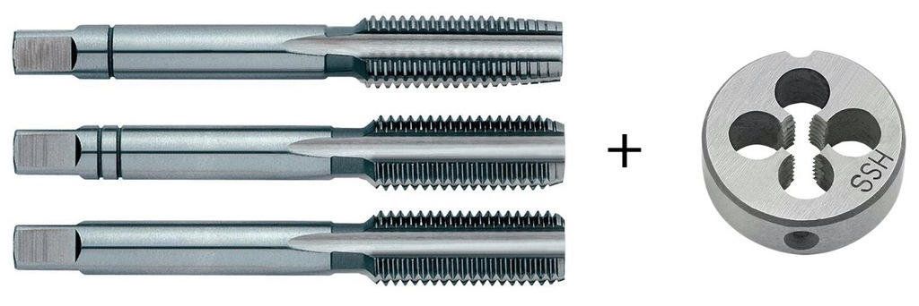 NARZYNKA GWINTOWNIK M14x1.5 ZESTAW KOMPLET M14 FV - 7039835816 - oficjalne archiwum Allegro