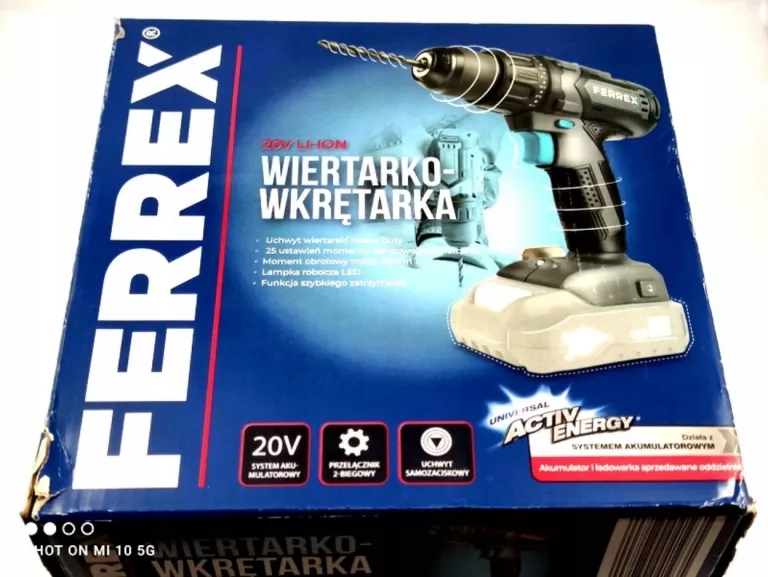 WIERTARKO-WKRĘTARKA FERREX 20V - 12159078625 - oficjalne archiwum Allegro