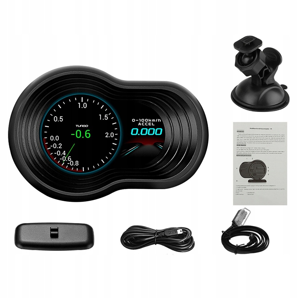 OBD2 +GPS WYSWIETLACZ Head Up HUD SAMOCHODOWY - 12359635712 - oficjalne archiwum Allegro
