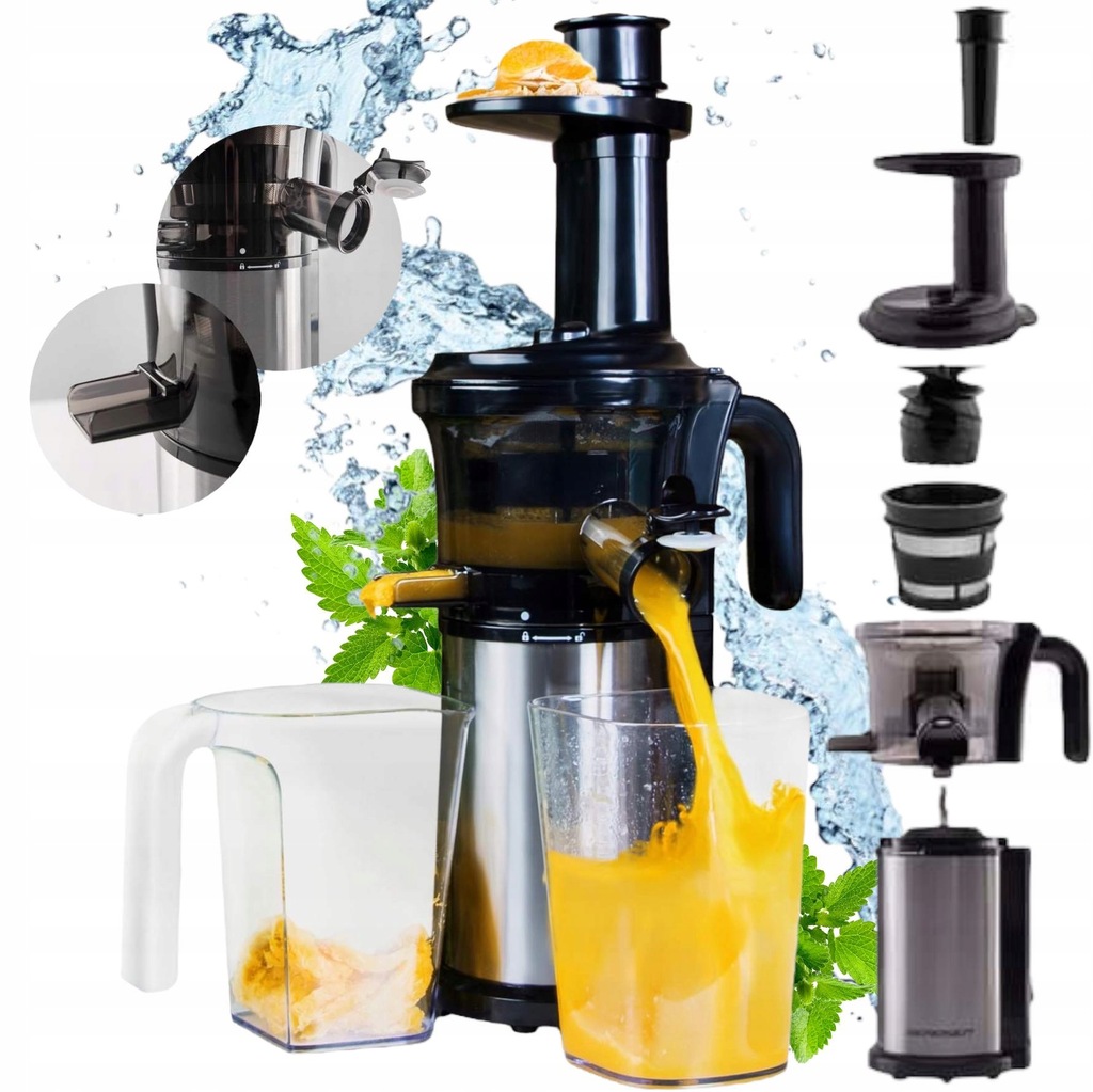 WYCISKARKA PIONOWA WOLNOOBROTOWA DO OWOCÓW SOKÓW - 12572168742 - oficjalne archiwum Allegro