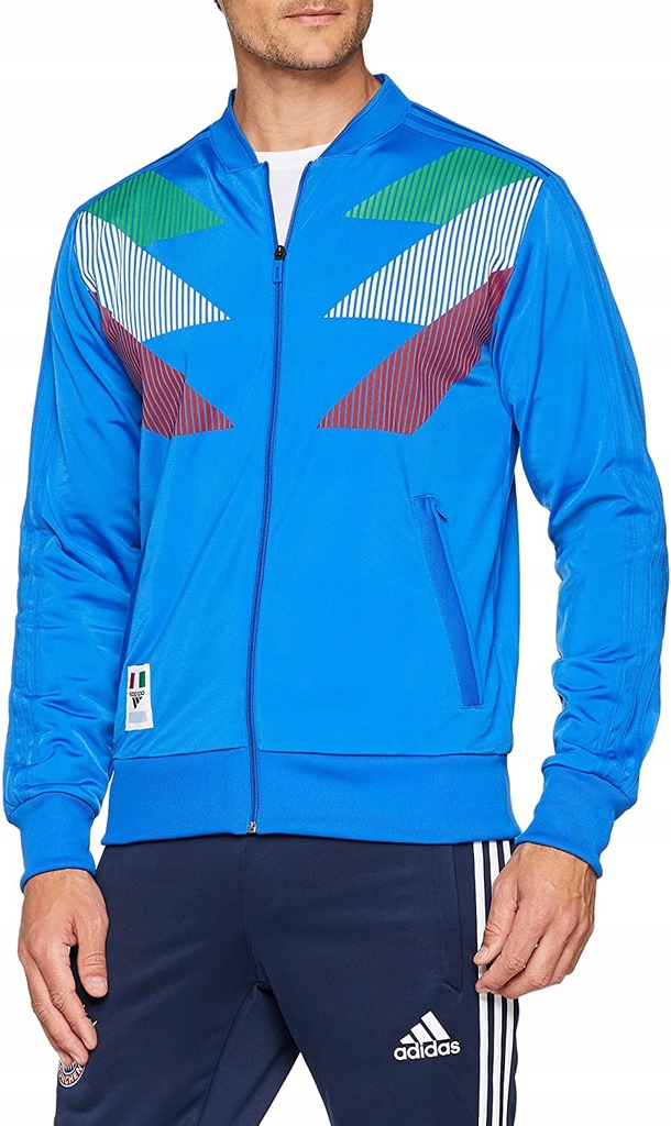 S923 Adidas Italy Męska Kurtka Treningowa L - 10220921119 - oficjalne ...