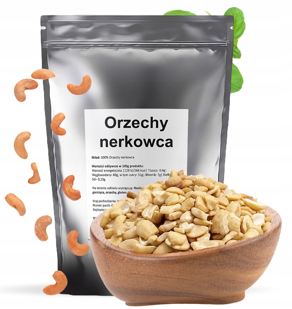 ORZECHY NERKOWCA kawałki połówki NERKOWCE 1kg - 13960889580 - oficjalne archiwum Allegro