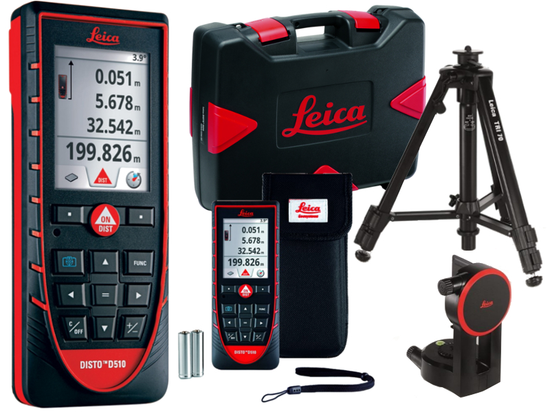 LEICA DISTO D510 DALMIERZ LASEROWY + STATYW UCHWYT - 7088037141 ...