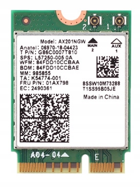 AX201.NGWG.NV INTEL NIC WI-FI 6 AX201 2230 2x2 No vPro INTEL AX201.NGWG.NV - 15316753845 ...