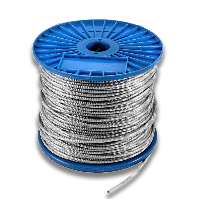 Lina Stalowa w PVC 5mm Wytrzymała Linka 100m - 11832980085 - oficjalne archiwum Allegro