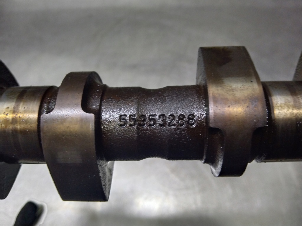 OPEL 1.8 16V Z18XER WAŁEK ROZRZĄDU WYDECH 55353288 - 12720855930 ...