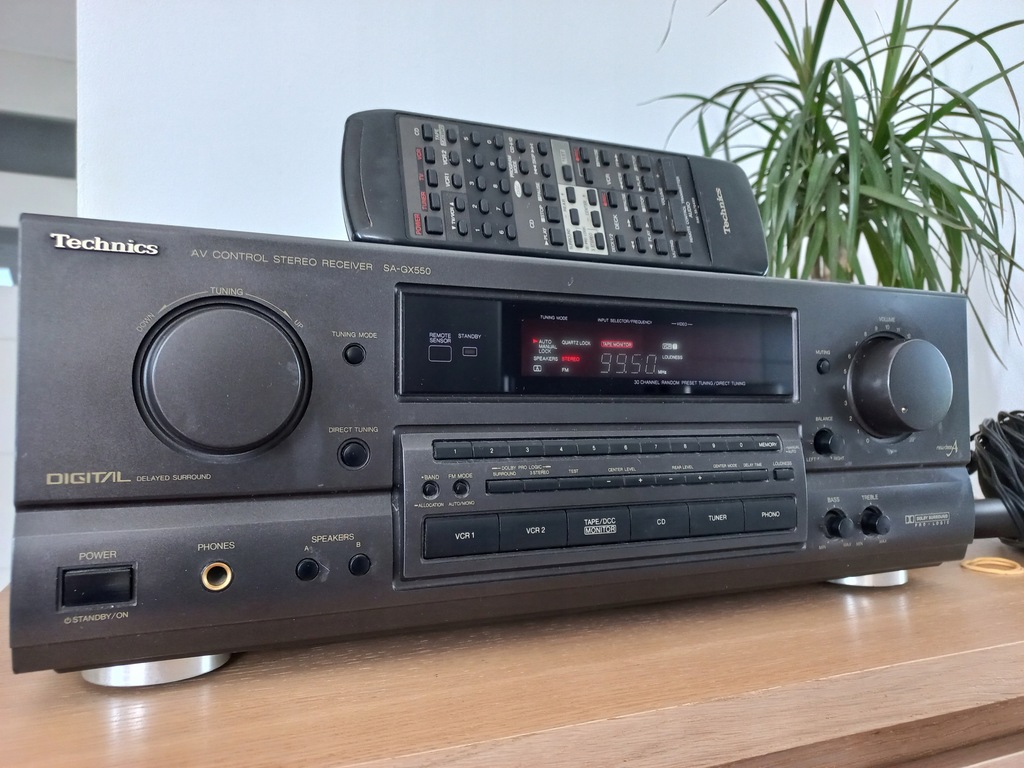 Technics Amplituner SA-GX550 z pilotem. - 12504868612 - oficjalne archiwum Allegro