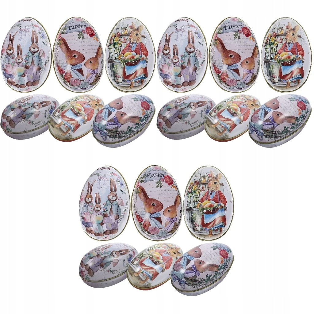 18 pcs Egg Shape Easter Biscuit Cases Festival - 13799383504 ...