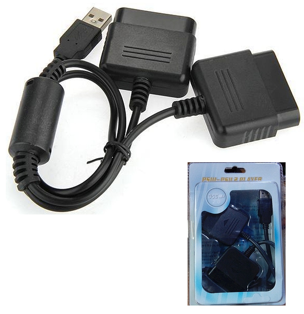 Adapter konwerter USB 2 x PS1 PS2 do PC - 8328464651 - oficjalne ...