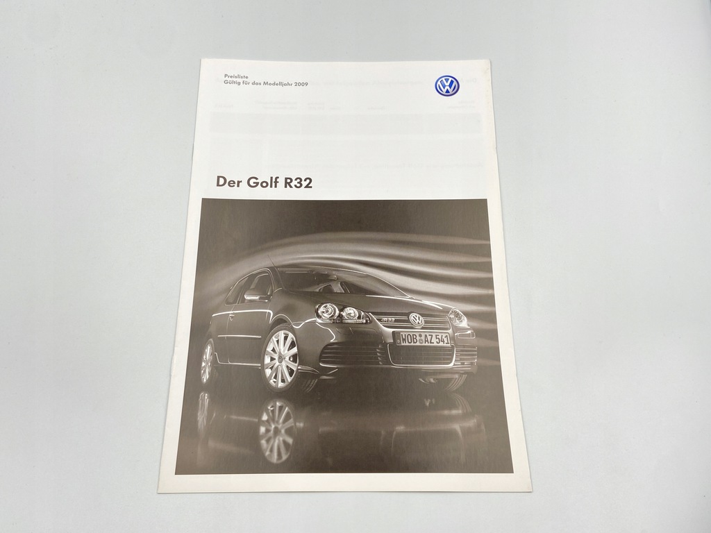 Prospekt katalog Volkswagen Golf R32 - 13200751738 - oficjalne archiwum ...