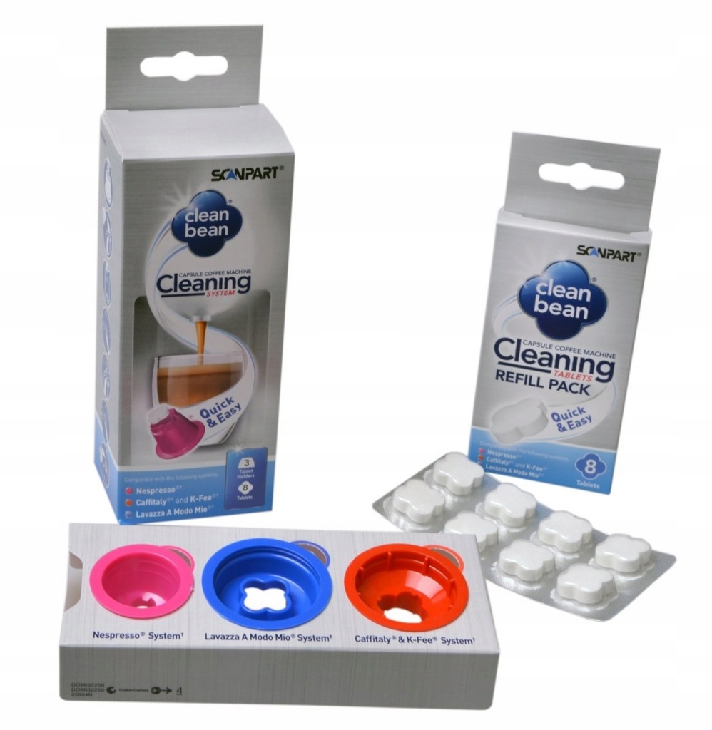 CLEAN BEAN ZESTAW tabletki do czyszczenia ekspresu - 10471462254 ...