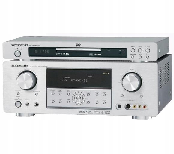 Amplituner 7.1 Marantz SR3001 + DV4610 Piloty - 11271934581 - oficjalne archiwum Allegro