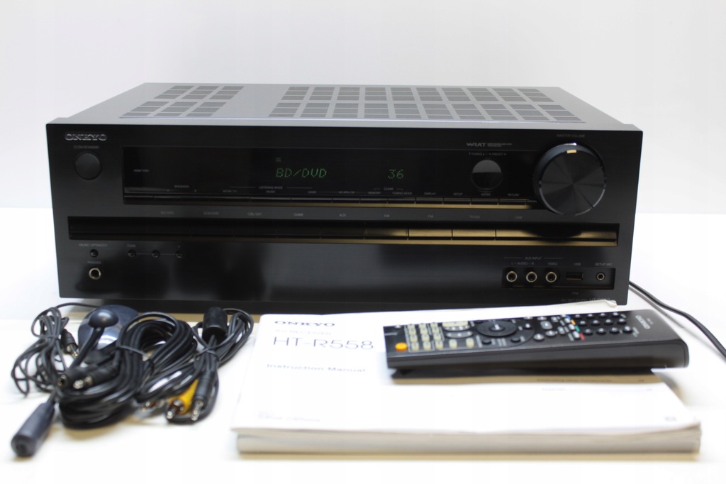 Amplituner Onkyo HT-R558 5.1 HDMI Pilot GWARANCJA - 9796500151 - oficjalne archiwum Allegro