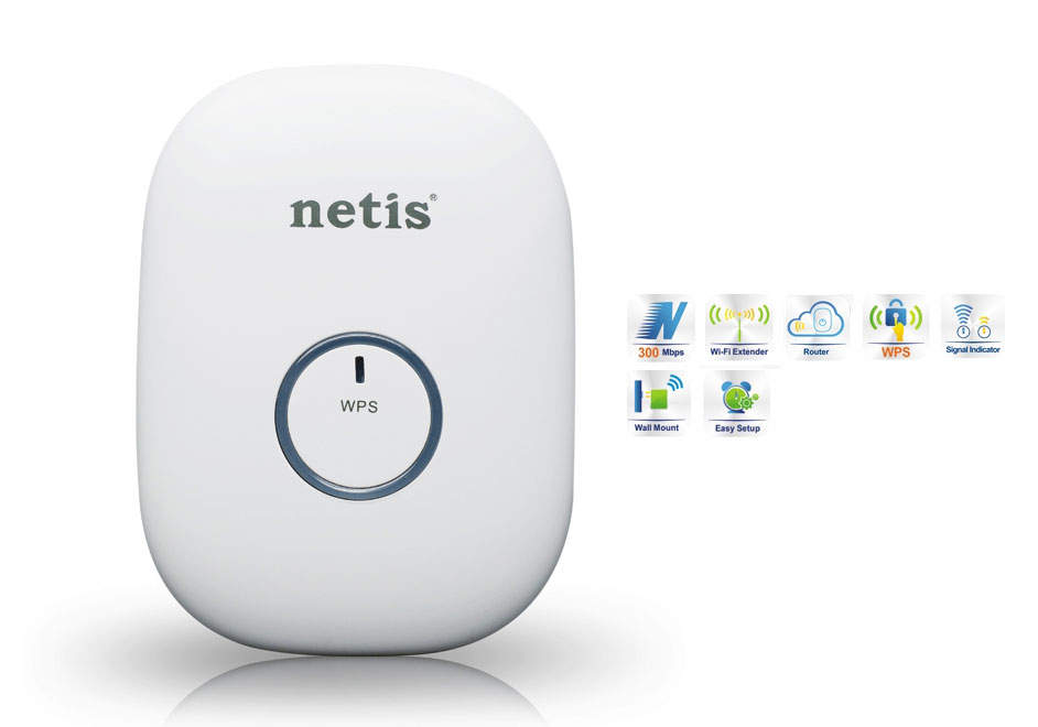 REPEATER NETIS E1 WZMACNIACZ SYGNAŁU Wi-Fi 300Mbps - 5665976068 ...