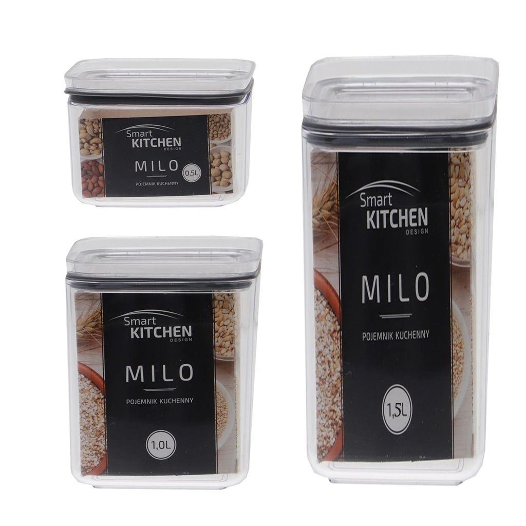 ZESTAW 3 POJEMNIKÓW MILO, Smart Kitchen - 10028693127 - oficjalne ...