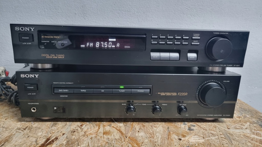 SONY Tuner ST-S211 / Sony Wzmacniacz TA-F235R - 13074012747 - oficjalne ...