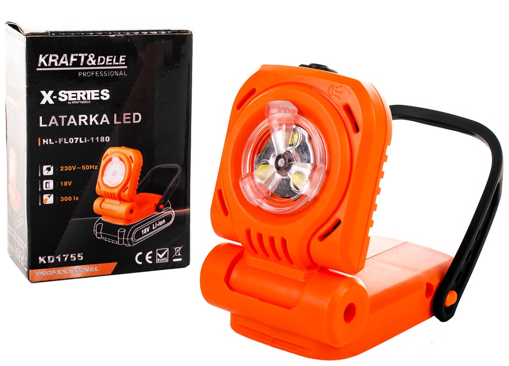 LATARKA LAMPKA LAMPA AKU LED 18V Li-Ion KD1755 - 7013597116 - oficjalne ...