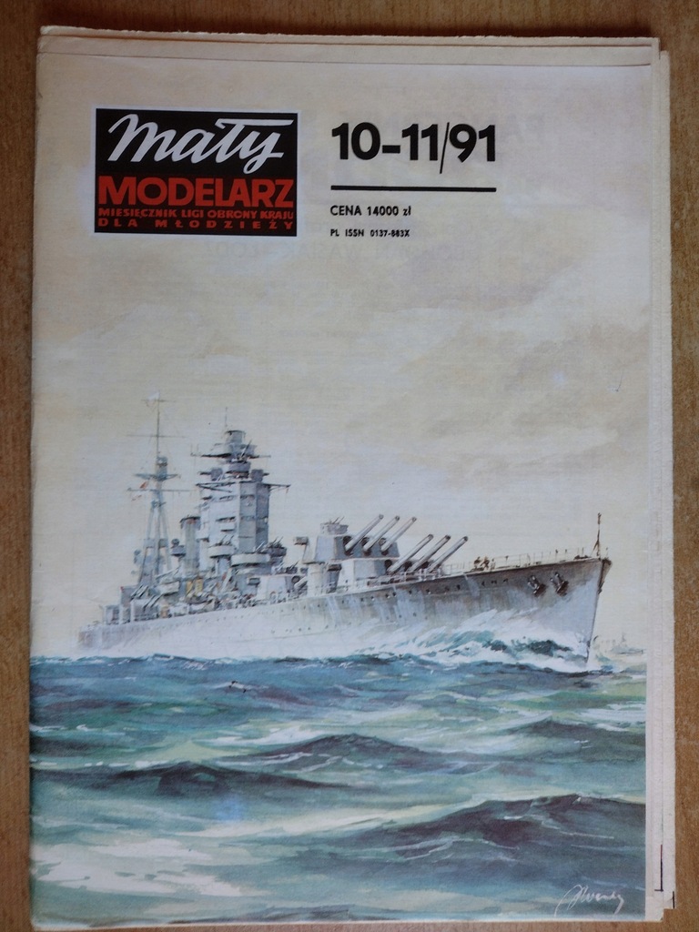 MAŁY MODELARZ 10-11/1991 BRYTYJSKI PANCERNIK HMS RODNEY - 17398553217 ...