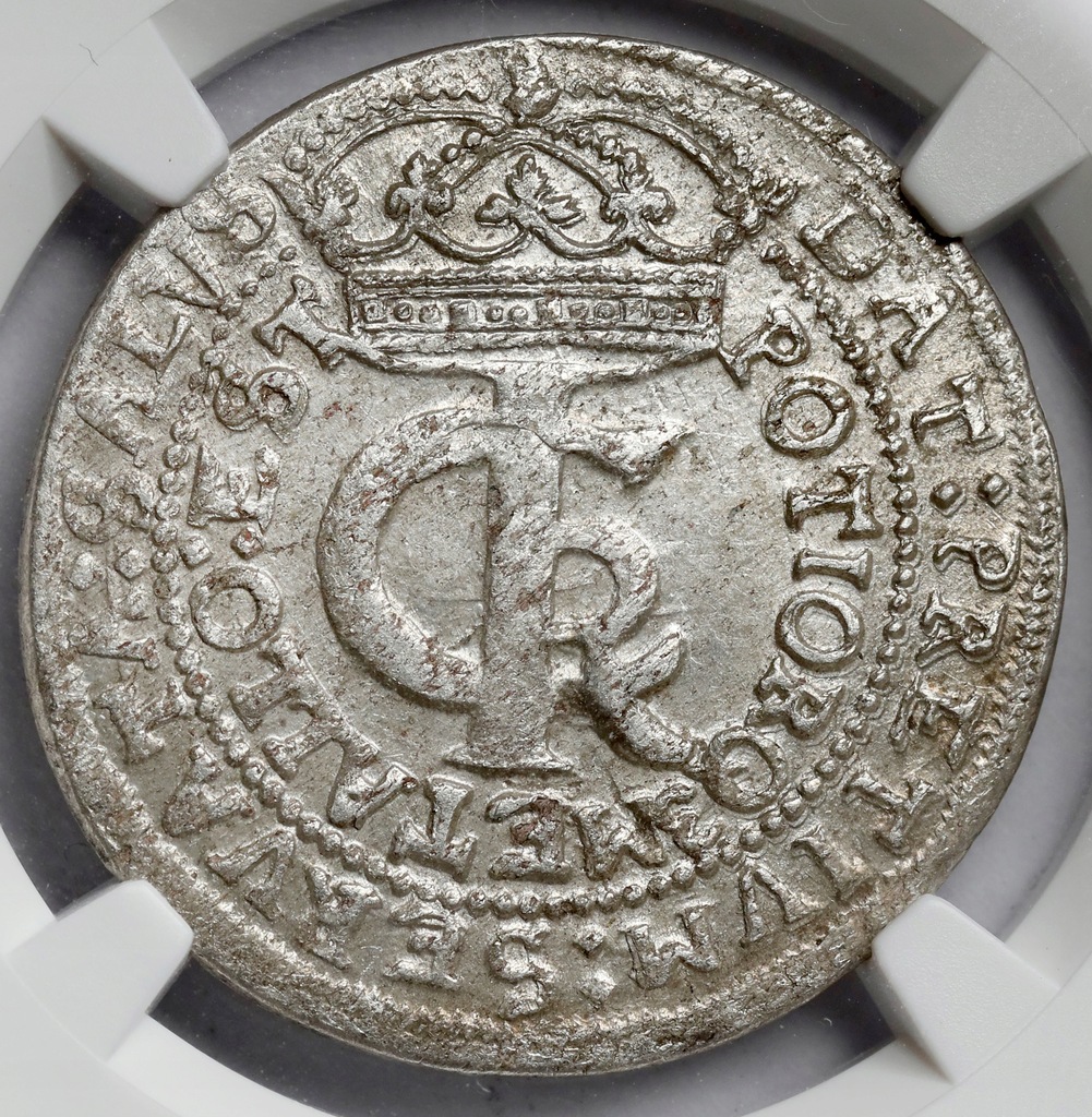 9048. Jan II Kazimierz, Tymf Kraków 1665 AT - NGC MS61 - 14893138467 - oficjalne archiwum Allegro