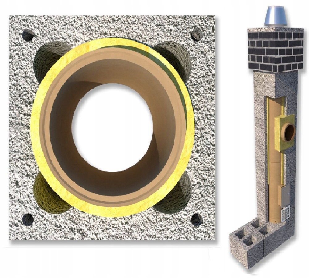 Komin kompletny ocieplony systemowy fi 200 7m fi20 - 8637713612 - oficjalne archiwum Allegro