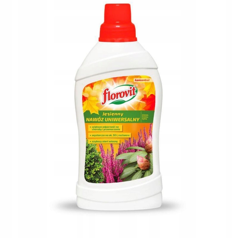 FLOROVIT Płynny Nawóz Uniwersalny Koncentrat 1L - 11739370947 - oficjalne archiwum Allegro