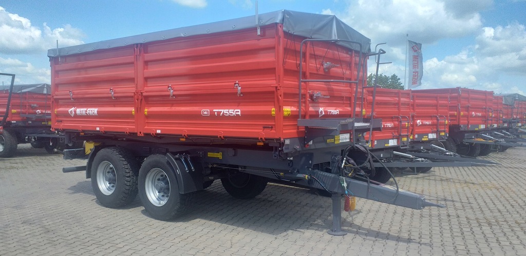 PRZYCZEPA ROLNICZA METAL-FACH T755A 14TON TANDEM - 8856971486 - oficjalne archiwum Allegro