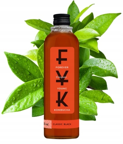 FYK Kombucha CLASSIC BLACK kombucha klasyczna250ml - 12514248263 ...