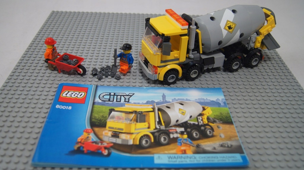 Lego City 60018 Cement Mixer Betoniarka figurki kg - 12814792633 ...