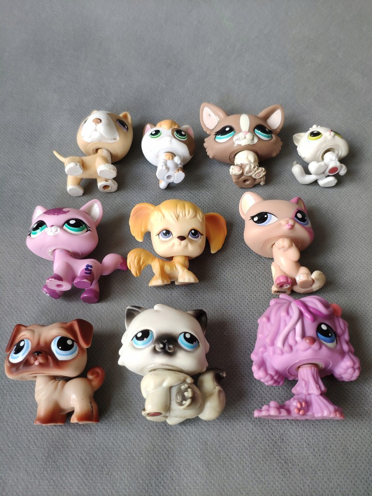 UNIKAT Littlest Pet Shop psy koty pieski kotki LPS - 12352712645 ...