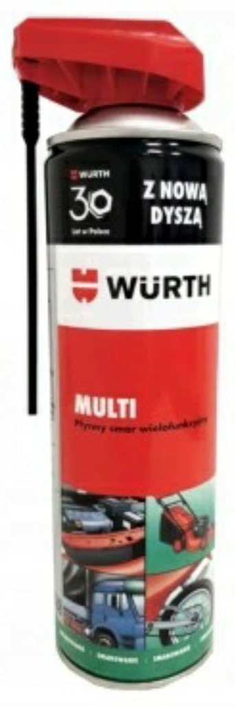 WURTH MULTI 500ML PŁYNNY SMAR WIELOFUNKCYJNY OLEJ. - 10076269250 ...