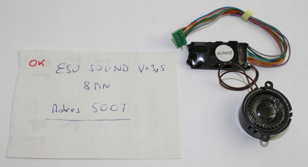 ESU SOUND Dekoder V3.5 8 PIN adres 5007 PP - 12835979525 - oficjalne ...