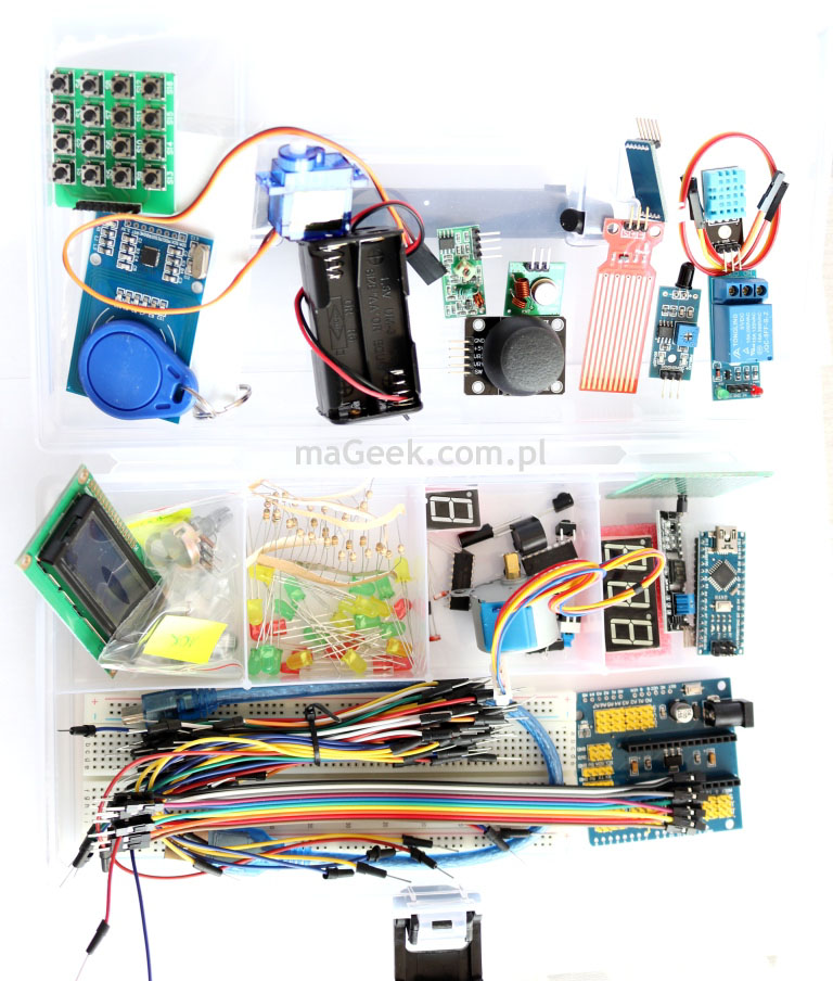 Mega zestaw XXL Arduino NANO Starter KIT - 7836113380 - oficjalne ...