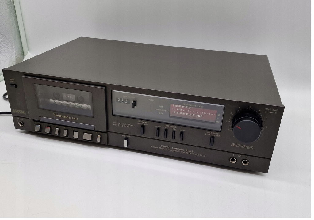 Technics RS-M24 MAGNETOFON KASETOWY DECK SPRAWNY ! - 13168562694 - oficjalne archiwum Allegro