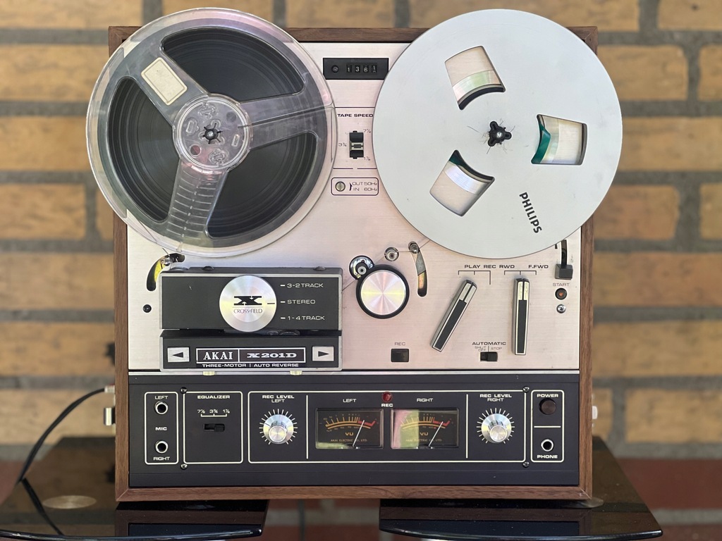 Magnetofon szpulowy Akai X-201D srebrny Kolekcjonerski Magnetofon Szpulowy - 15918734891 ...