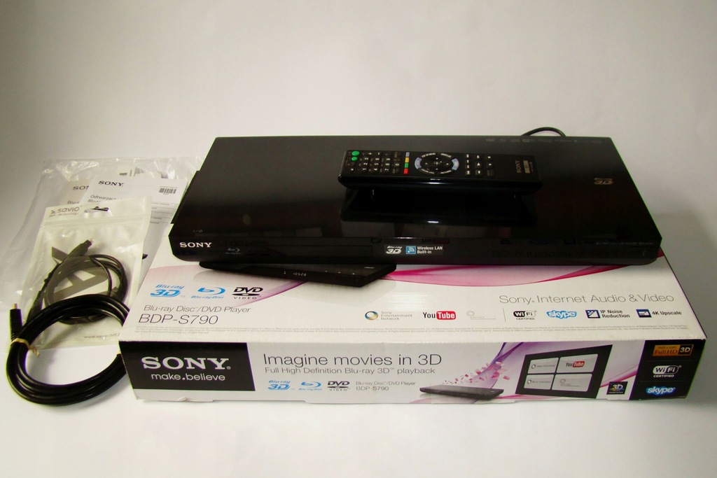 Blu-ray SONY BDP-S790 3D 4K Upscale WiFi USB+kable - 14242910266 ...
