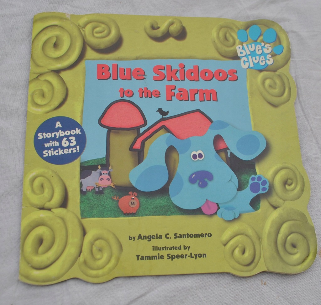 BLUE SKIDOOS TO THE FARM BLUE'S CLUES angielski - 13148279324 ...