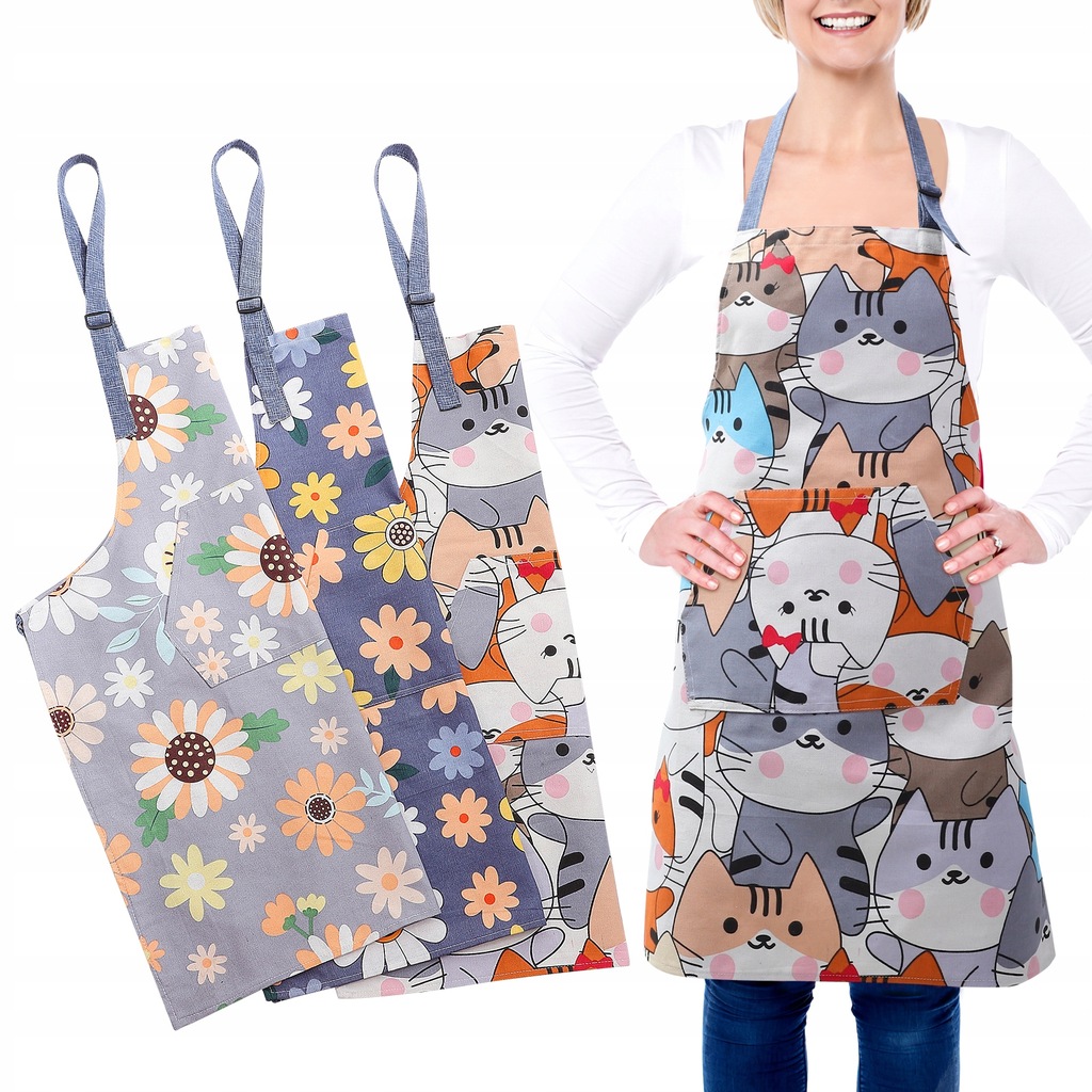 3Pcs Women Aprons Women Kitchen Apron - 13335416027 - oficjalne ...