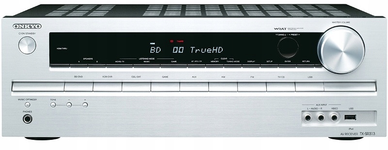 Amplituner ONKYO TX-SR313 5.1 srebrny. - 14018483780 - oficjalne archiwum Allegro