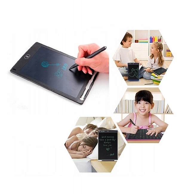 TABLET GRAFICZNY DESKA DO RYSOWANIA LED DLA DZIECI - 14510502848 ...